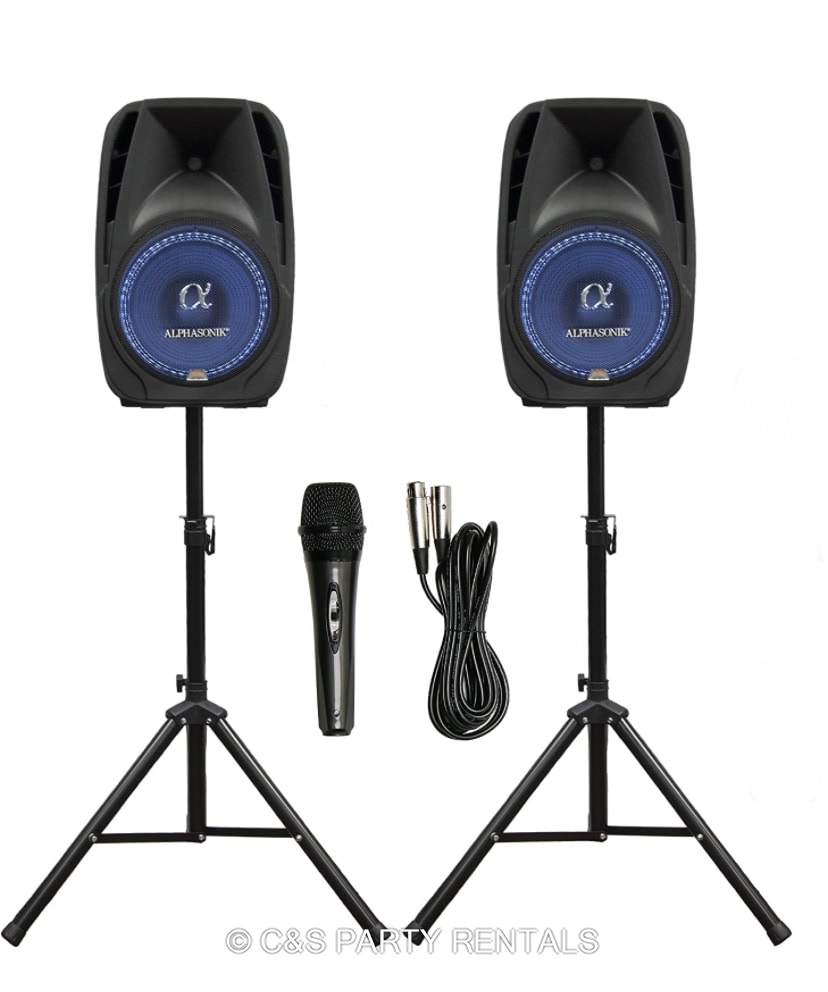 Party Speaker & Mic Set (power outlet required) - Party Rentals (Bounce ...